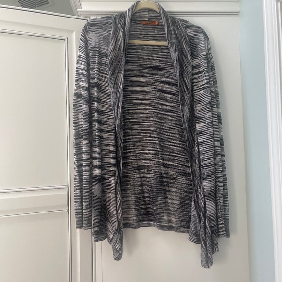 Belldini | Sweaters | Belldini Flame Stitch Black White Cardigan M ...